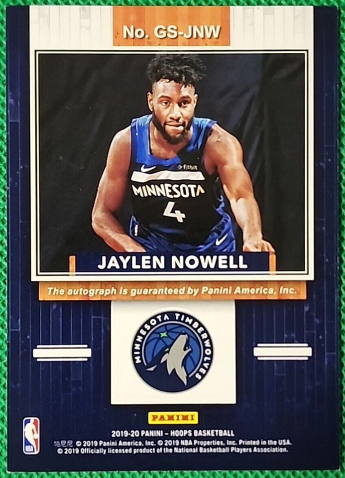2019-20 Panini NBA Hoops Great SIGnificance Jaylen Nowell #GS-JNW ...