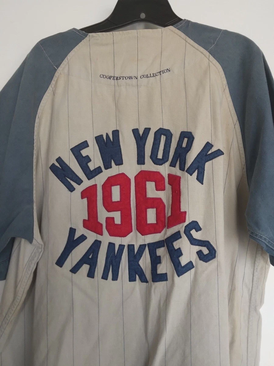 1961 NEW YORK YANKEES MLB Team Jersey Cooperstown Collection Size Large operone.de