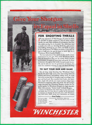 1937 WINCHESTER SHOTGUN SHELLS AD | eBay