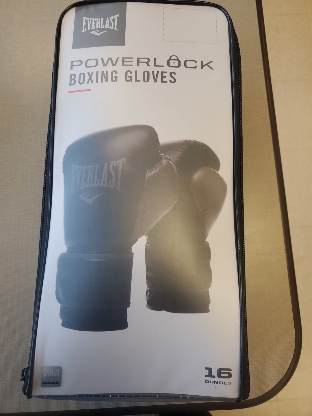 Everlast PowerLock Training Boxing Glove 16Oz Black/Gray | eBay