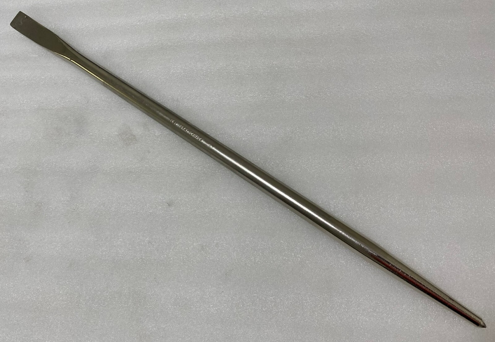 GRAY TOOLS C67 PINCH PRY BAR SHANK 3/4" 24 X 0.875" NICKEL/FORGED STEEL ...