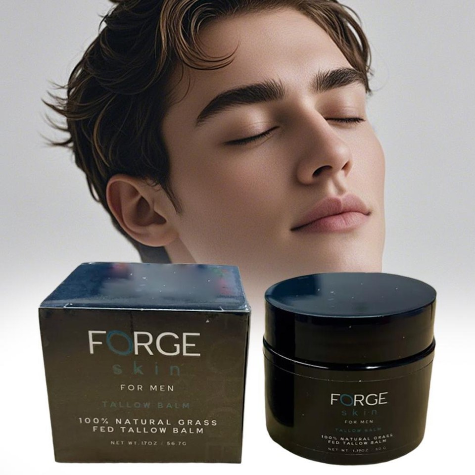 2PACK Forge Skin AUTHENTIC Men’s Face Cream Tallow Balm NEW IN BOX 30% ...