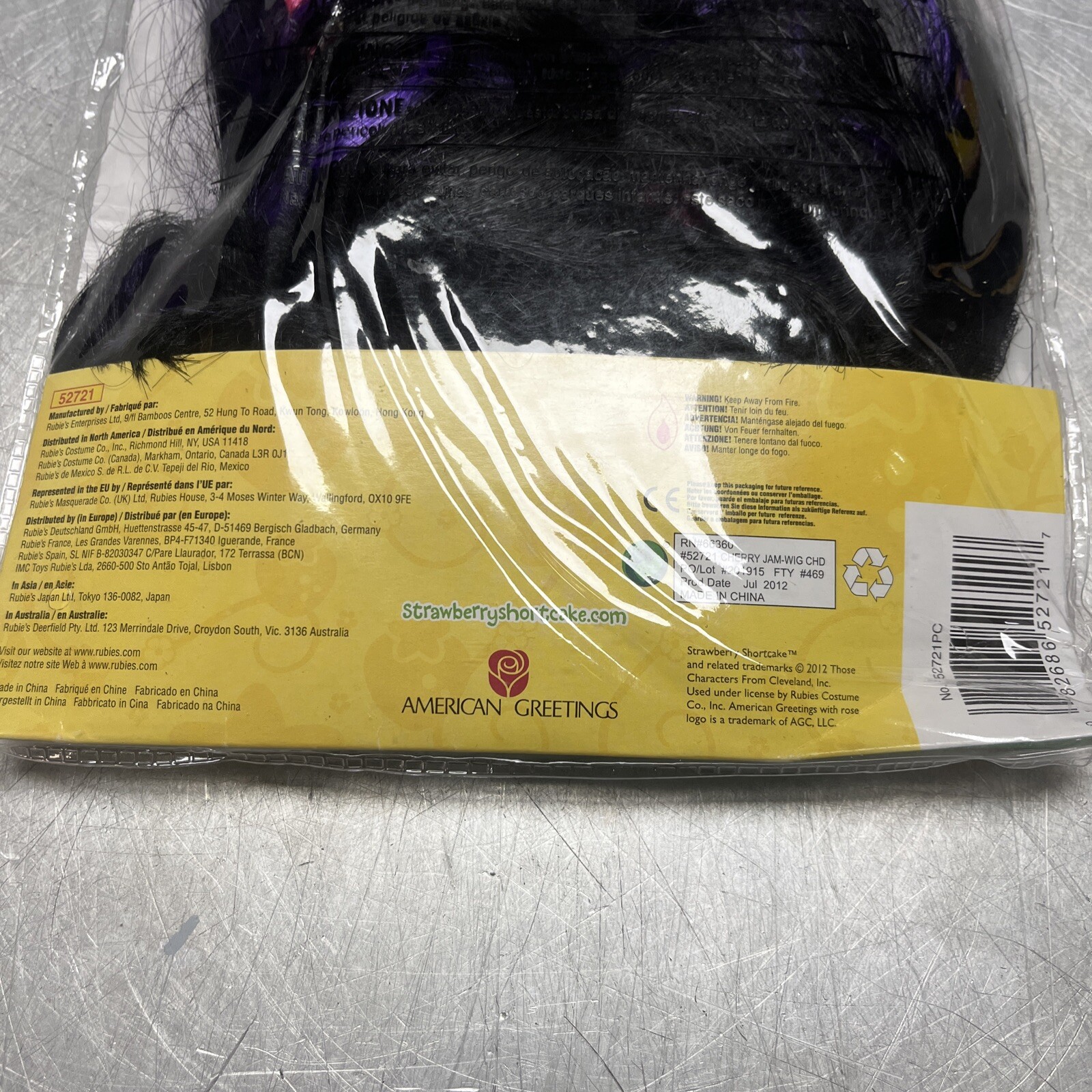 Strawberry Shortcake Cherry Jam Wig Costume Accessory… - Gem