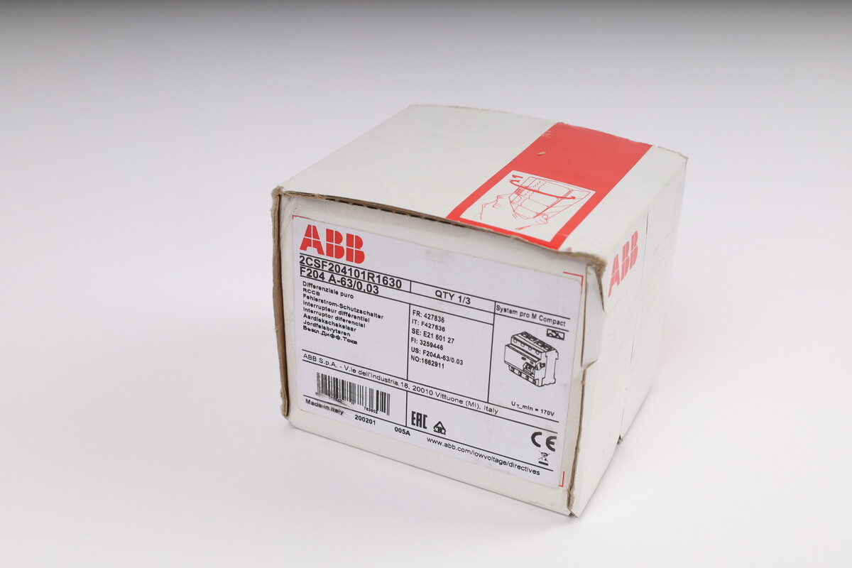 ABB F204a-63/0 03 Fi 63a Fehlerstromschutzschalter for sale online | eBay