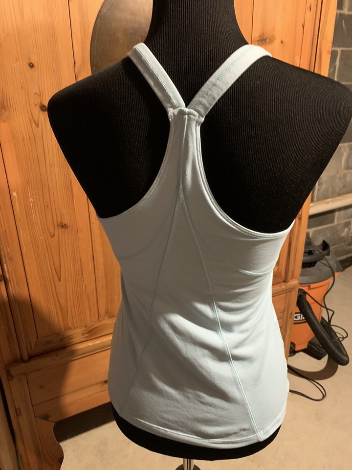 Athleta Women’s Sz S Sleeveless Top Workout Crisscross Back Aqua | eBay