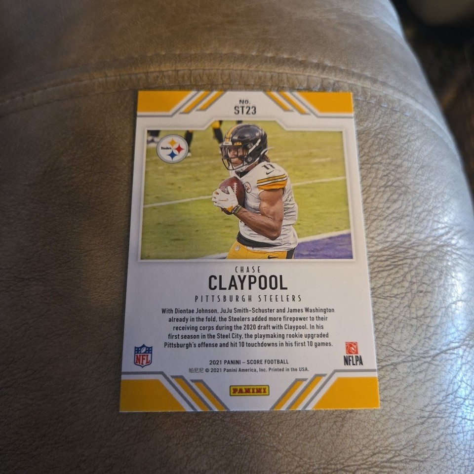2021 Score Score Team Gold #ST23 Chase Claypool Pittsburgh Steelers ...