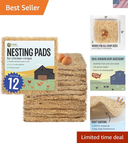 12 Pack USA-Grown Aspen Nesting Liners - Perfect Chicken Bedding | eBay