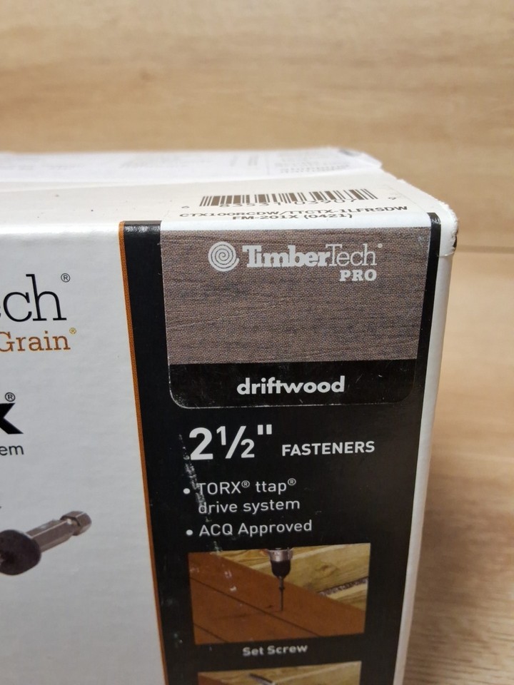 TimberTech Cortex Hidden Fastener System 2½ " Driftwood, 100 Sq Ft Kit ...