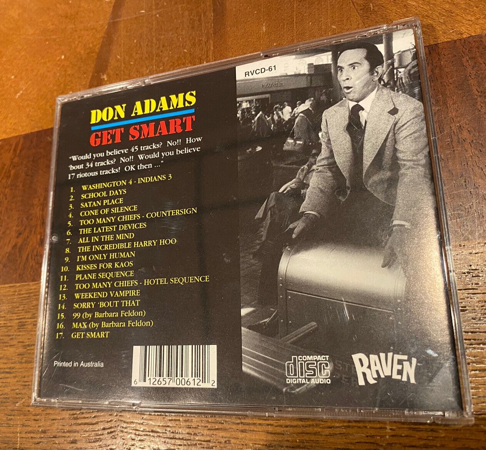 Get Smart by Don Adams (Comedy) (CD, Dec-1996, Raven) Rare OOP ...
