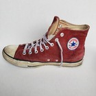 Vintage Converse Chuck Taylor All Star Mid Top Shoes Red Suede 8.5 Made ...