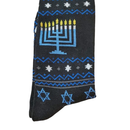 Davco Men's Menorah Star Of David Hanukkah Socks New | eBay