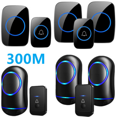Waterproof Wireless Door Bells 1000ft Long Range Battery Home Cordless ...