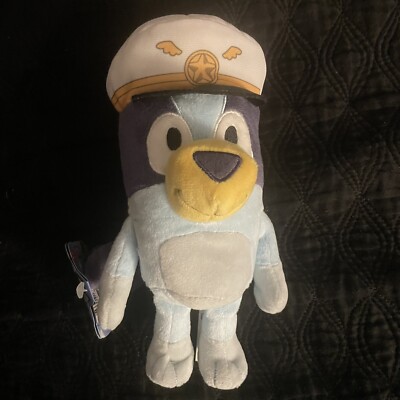 Bluey Friends CAPTAIN BLUEY 7” Plush Moose Toys Disney Brand New Hard ...