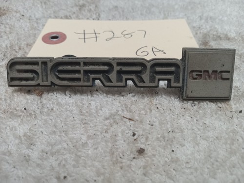 Gmc Sierra Truck Dash Panel Emblem Plate GM Pickup 81-87 OEM Squarebody ...