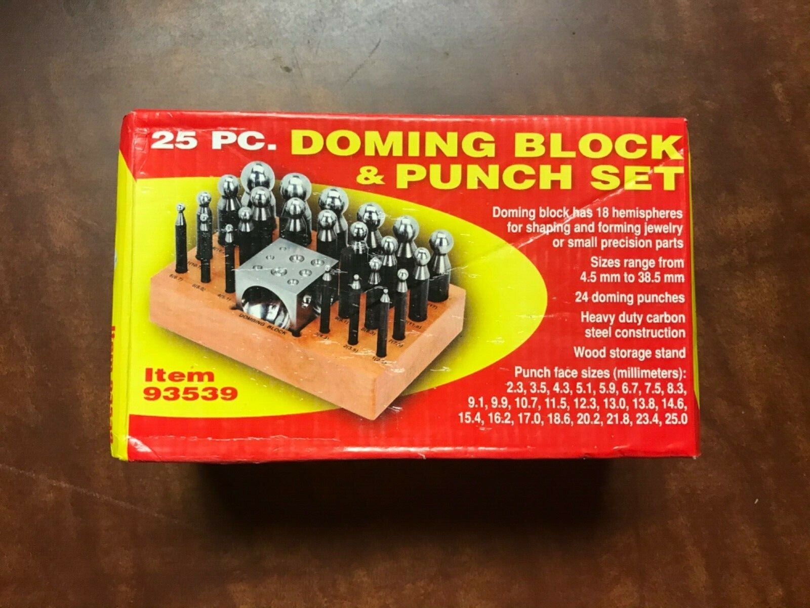 Doming Block and Punch 25pc Set Made of Steel Dapping Craft Metal ...