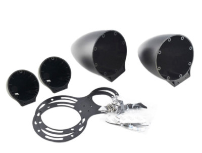 Tweeter & Midrange Speaker Pods Pair A Pillar Dash Mount Mids Highs ABS ...