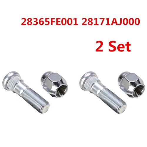 For Subaru 2006-2019 28365FE001 28171AJ000 2 Set Wheel Hub Bolt Stud ...
