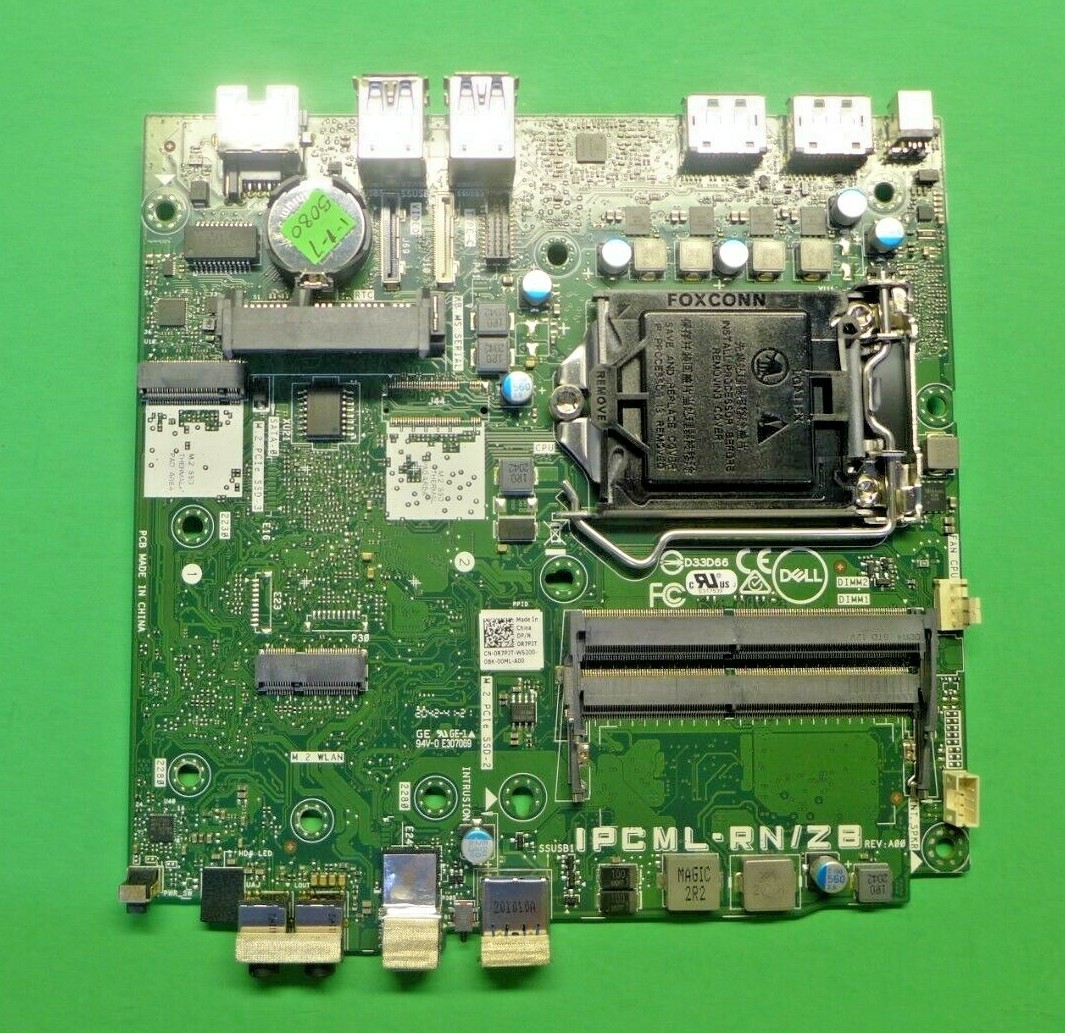 Genuine Dell Optiplex 5080 Micro Motherboard DDR4 IPCML-RN/ZB 35W R7PJT ...