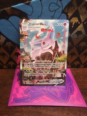 Pokémon TCG Espeon VMAX Fusion Strike 270/264 Holo Secret Rare Pack ...
