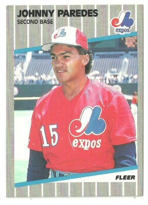 JOHNNY PAREDES MONTREAL EXPOS #388 - FLEER NM-MT 1989 | eBay