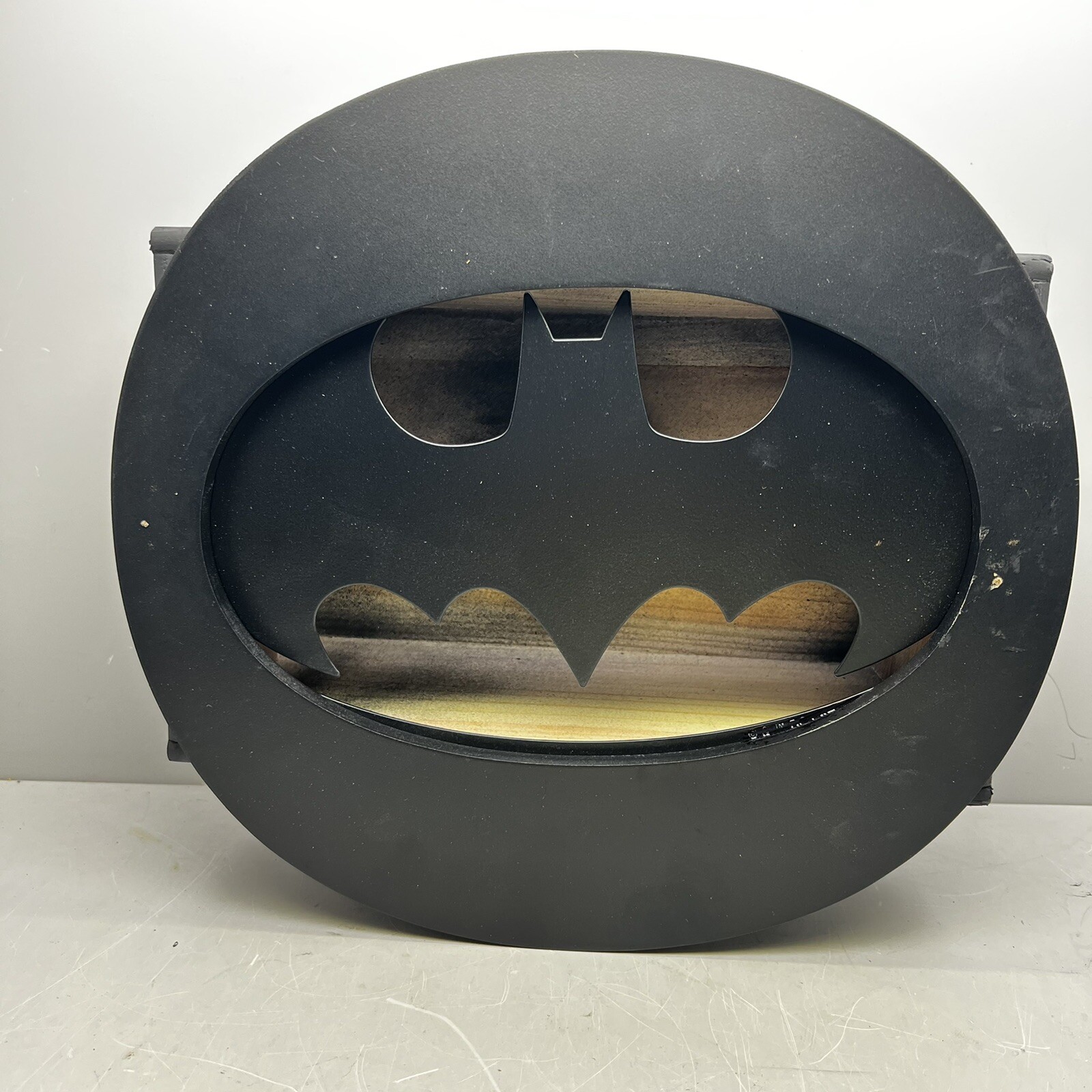 BATMAN Bat Light Handmade Beacon Symbol Logo Wooden Remote RGB Colors ...