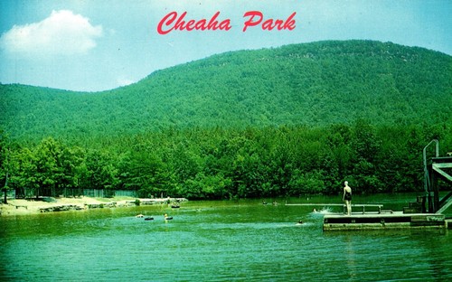 Postcard Cheaha Lake Cheaha State park Alabama | eBay