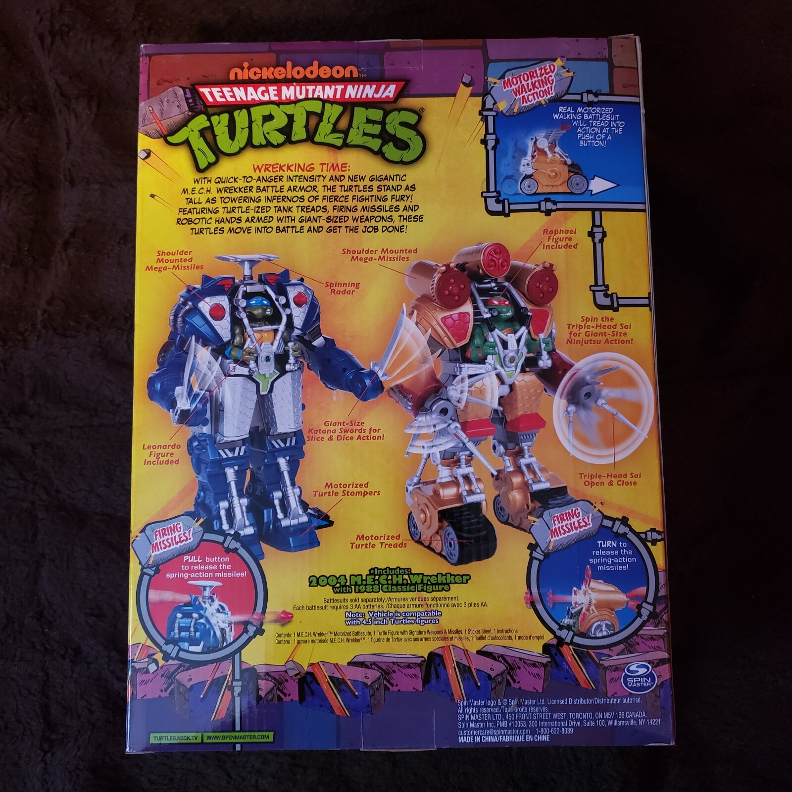 2012 Ninja Turtles M.E.C.H. Wrekkers Mech Wreckers Motorized Battle ...