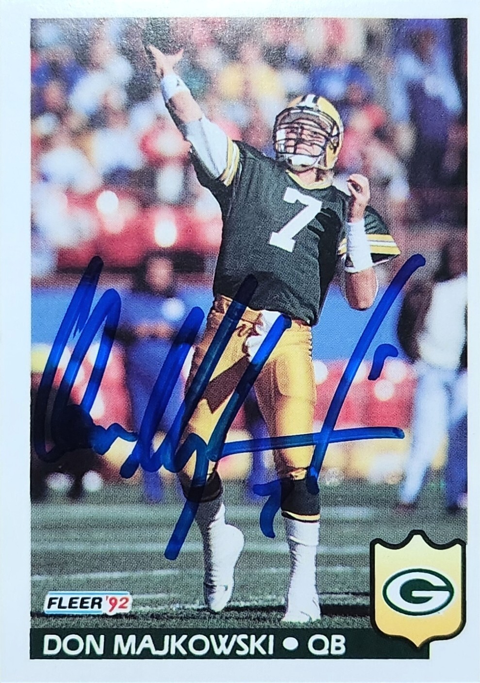 Don Majkowski Green Bay Packers 1992 Fleer #131 Autographed Card | eBay