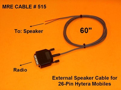 Cable 515 External Speaker Plug Hytera 26-Pin Mobiles MD652 MD652G ...