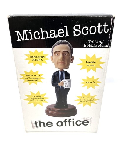 NBC The Office Michael Scott "Talking" Bobblehead (Never Removed ...