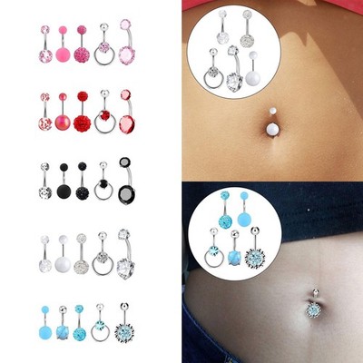 5x Belly Button Rings 1.6mm Polymer Clay Ball for Women | eBay Australia