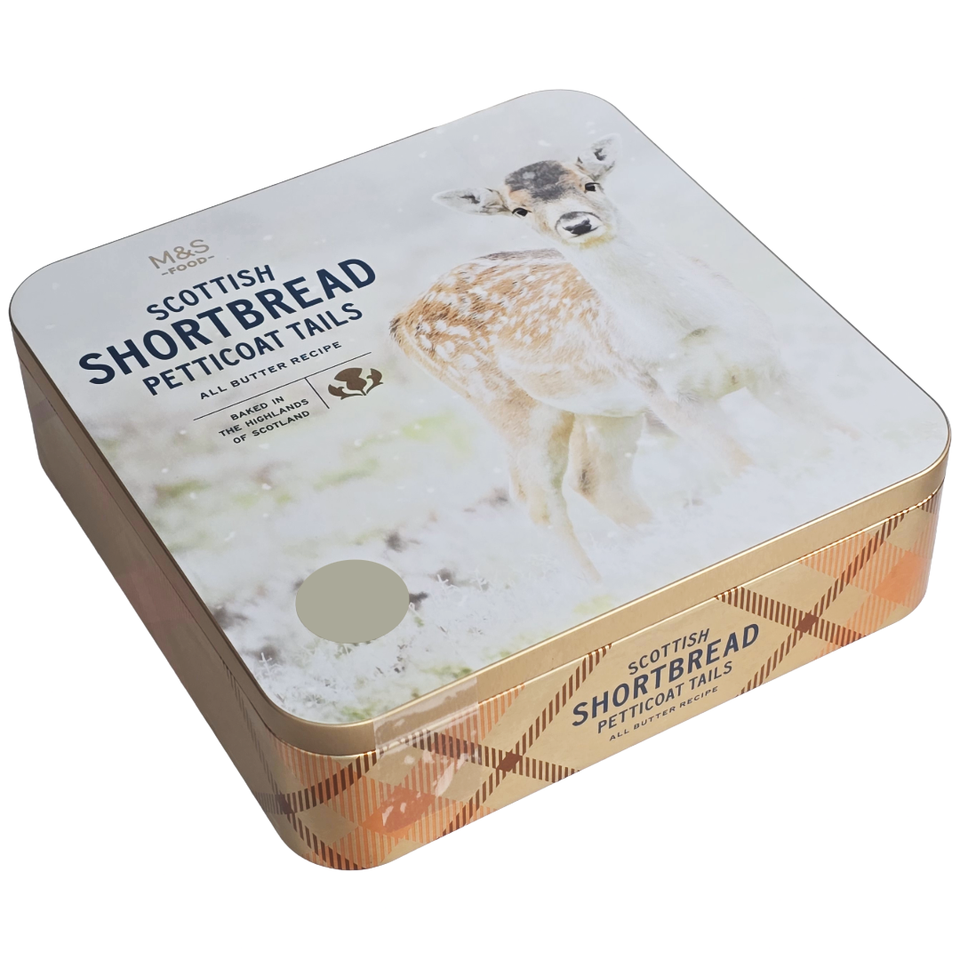 M&S Shortbread All Butter Biscuit Petticoat Tails Tin 360g, 1x Random ...
