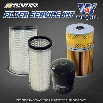Wesfil Oil Air Fuel Filter Service Kit for Mitsubishi FUSO Fighter ...