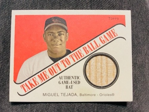 2004 Topps Cracker Jack Miguel Tejada Take Me Out To The Ball Game Used ...