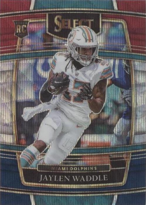 2021 Panini Select - Concourse Jaylen Waddle #48 Tri-Color Prizm /249 ...