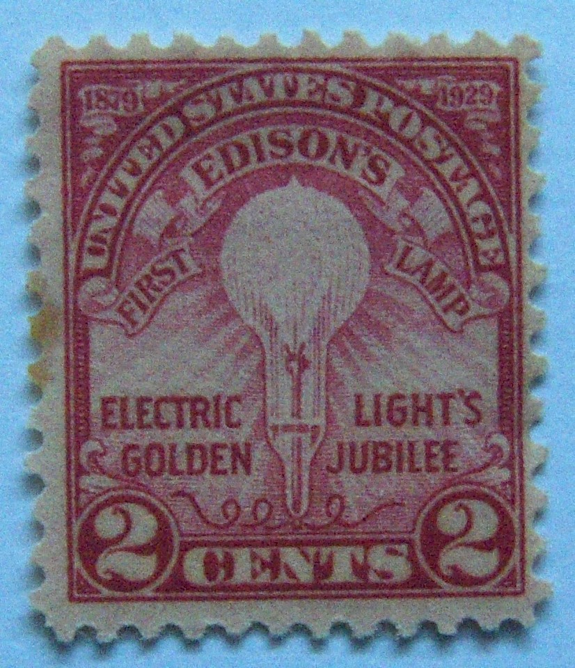 US 2¢ Stamp SC #654 or #655 or #656 Edison's First Lamp MNH, 1929. | eBay
