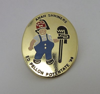 Vintage Collectible ANAH Shriners Ed Pellon Potentate '98 Hat Lapel Pin ...