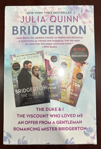 Bridgerton Boxed Set 1-4: Complete Book Series Collection Author Julia ...