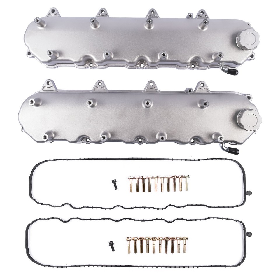 Cast Aluminum Valve Covers w/ Coil Mounts For GM LT GEN V LT1 LT4 L83 5 ...
