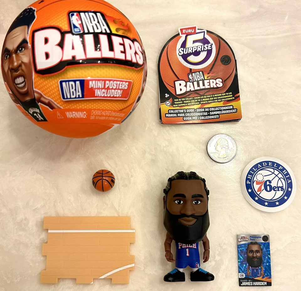 NEW 2023 Zuru 5 Surprise NBA Ballers Basketball Set YOU PICK Embiid ...