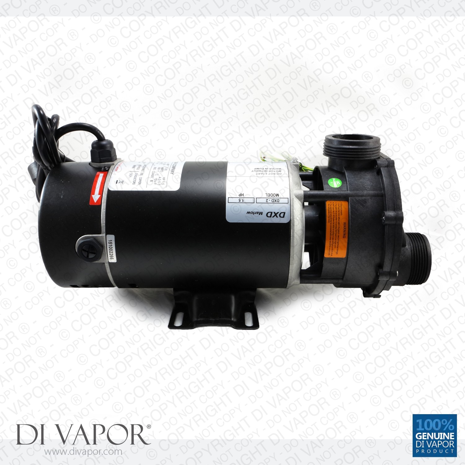 DXD 2A 1.10kW 1.5HP Water Pump for Hot Tub | Spa | Whirlpool Bath 1.5HP ...