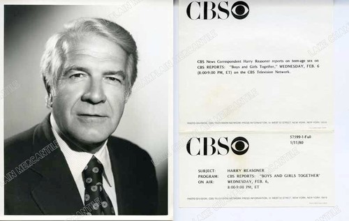 CBS Reports Harry Reasoner Press Photo 7X9 American Journalist ABC ...