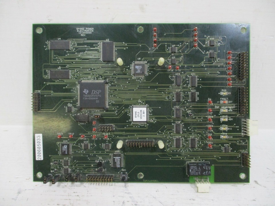 Spang Power Electronics 121200000 SCR Power Control Unit Board PLC Card ...