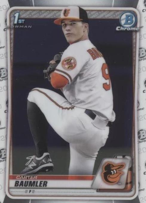 2020 Bowman Draft - Chrome Carter Baumler #BD-117 (RC) for sale online ...