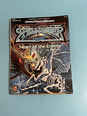 Advance D & D 2nd Edition Spelljammer Heart of the Enemy 1992 w/Map | eBay