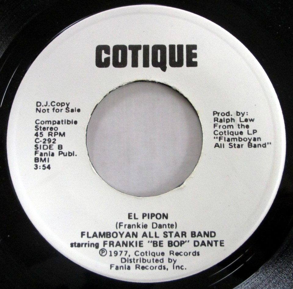 FLAMBOYAN ALL STAR BAND 45 Que Sera Sera /El Pipon MINT- on Cotique ...