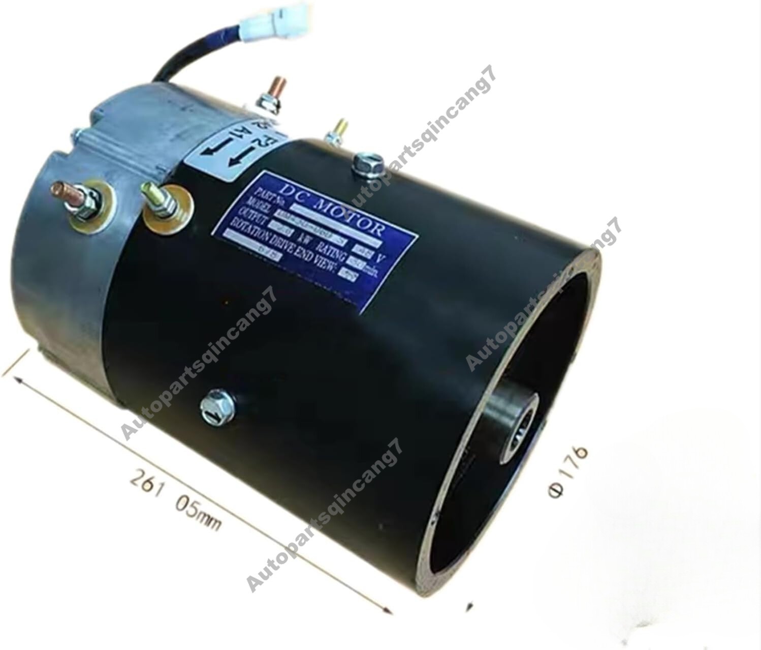 DM430 DC Motor 48V 2.6KW 3.5HP For Yamaha Hitachi Golf Carts G29 Drive ...