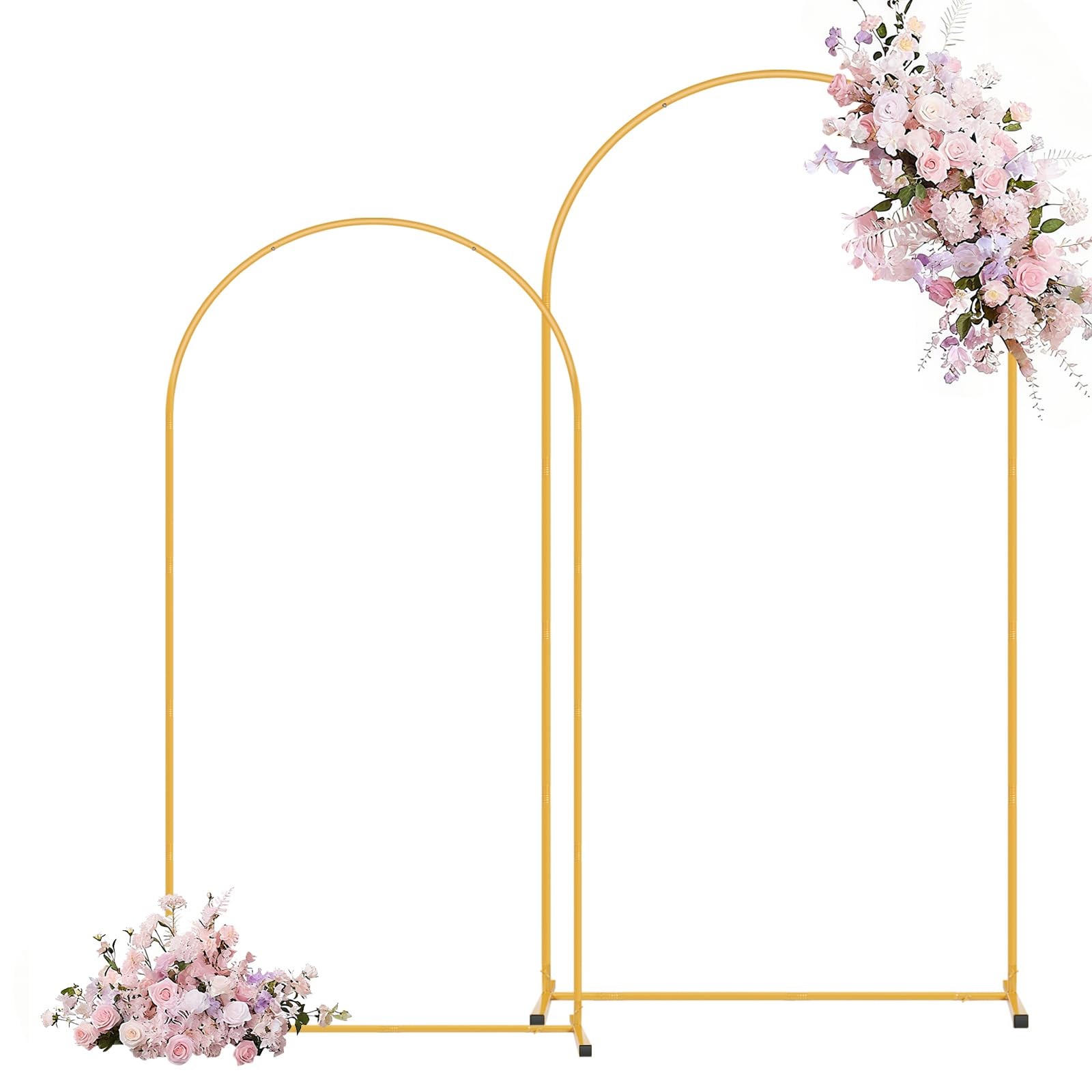 2 Pack Metal Arch Backdrop Stand (7.2FT/6FT), Backdrop Arch Stand ...
