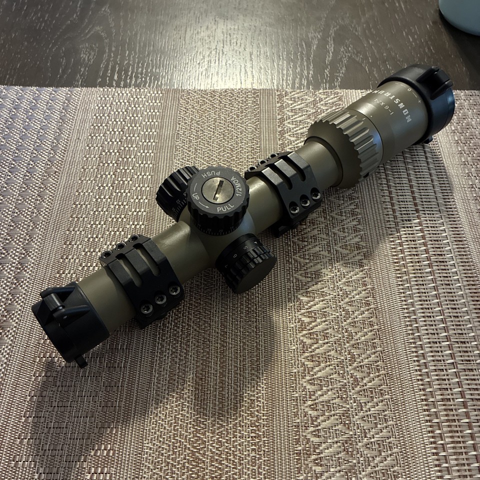 Monstrum G3 1-6x24 First Focal Plane FFP Rifle Scope Illuminated MOA ...