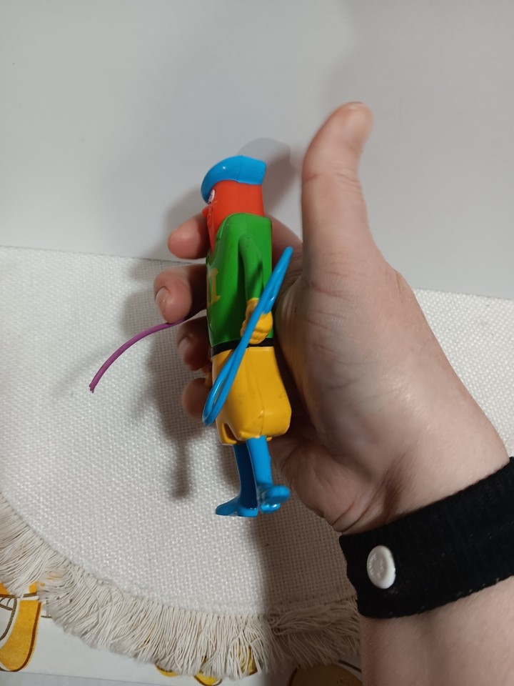 VINTAGE NATHANS HOT DOG 1995 BENDABLE FRANKSTER HOT DOG RODEO COWBOY ...